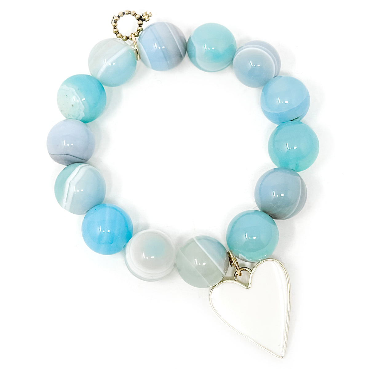 Inspirational Bracelet with Vintage Medal – Powerbeads by jen