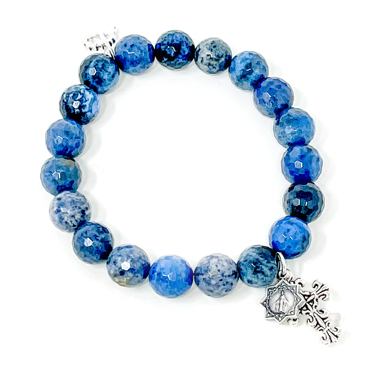 Summer Bracelet with Vintage Medal – Powerbeads by jen