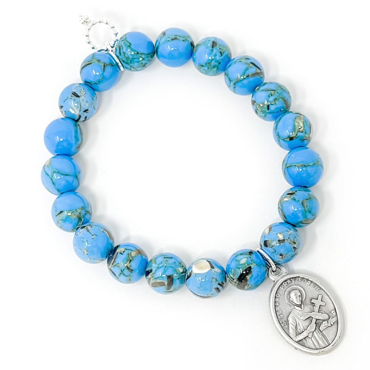 Petites Bracelet with Vintage Medal – Powerbeads by jen