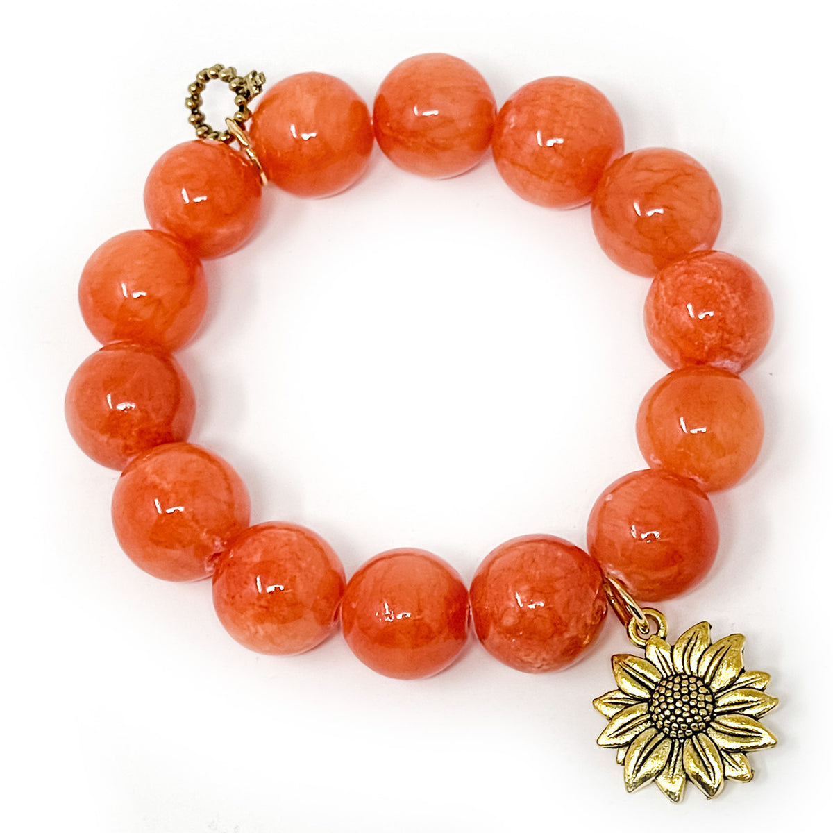 Summer Bracelet with Vintage Medal – Powerbeads by jen