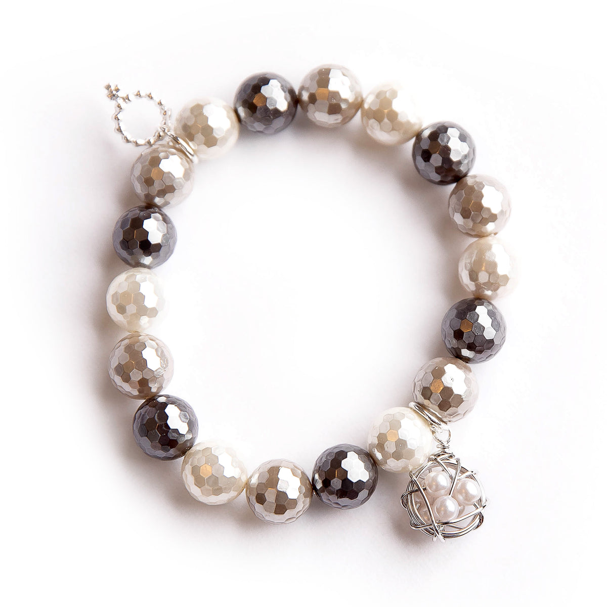 Summer Bracelet with Vintage Medal – Powerbeads by jen